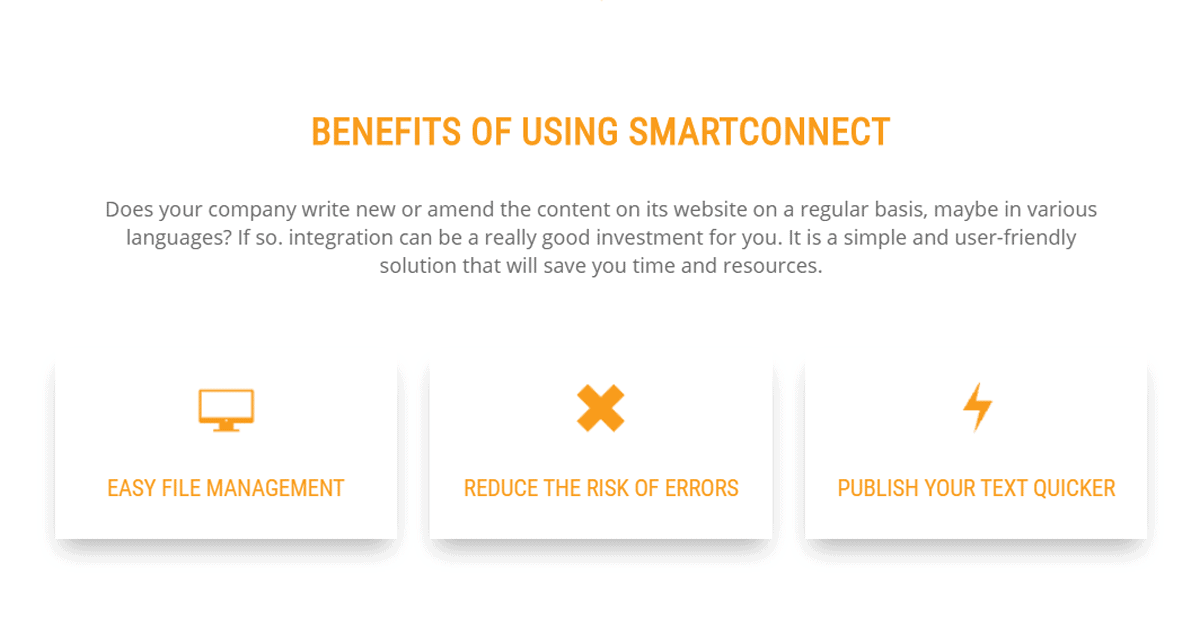 CMS Integration - SmartConnect - translation of website texts